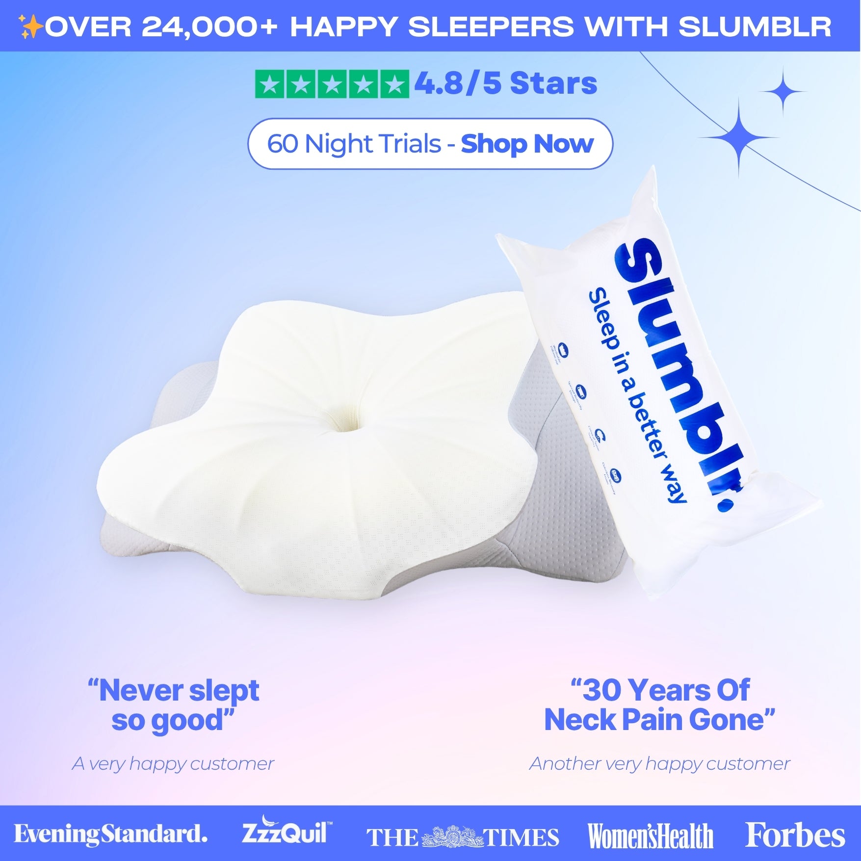 Slumblr® Contour Pillow Ultra
